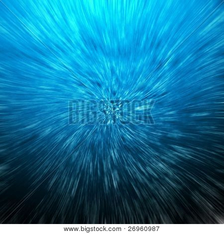 space warp blue abstract background - Stock Image - Everypixel